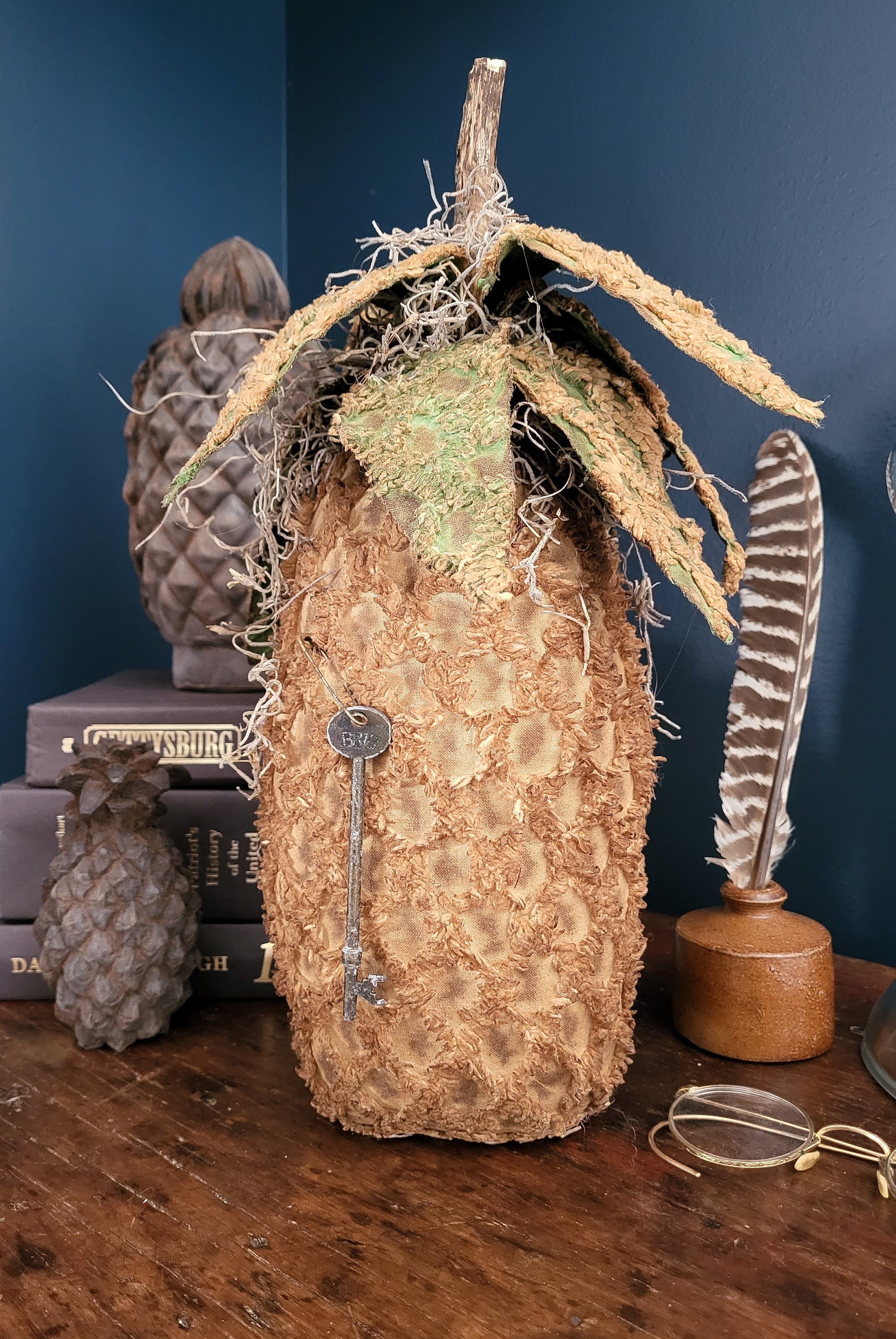 Primitive Farmhouse Colonial Pineapple Key Cupboard Tuck - Etsy
