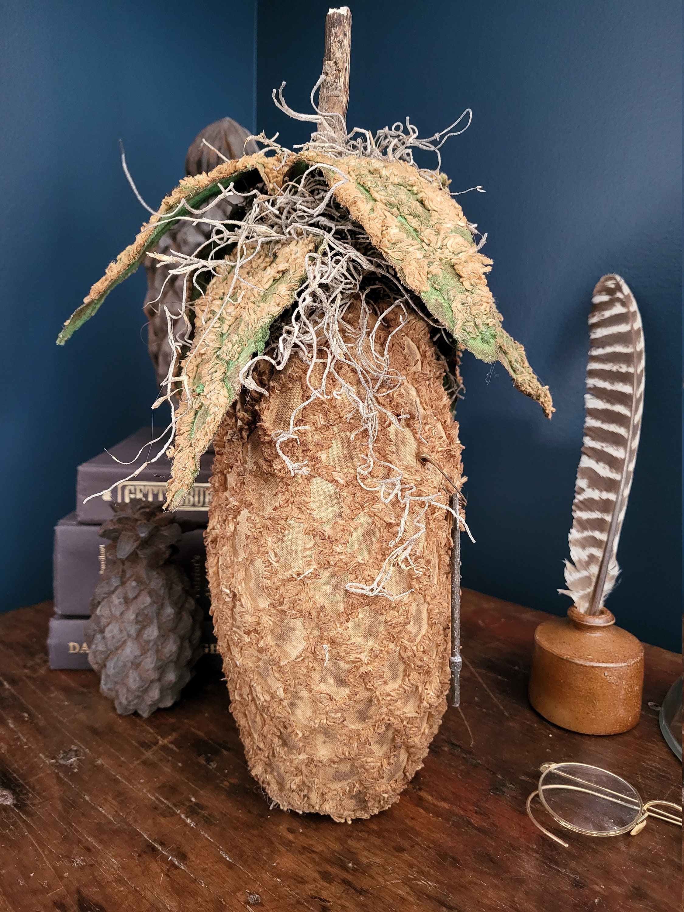 Primitive Farmhouse Colonial Pineapple Key Cupboard Tuck - Etsy