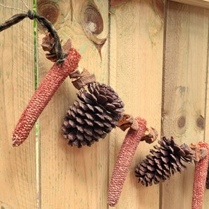 Primitive Rustic Dried Corn Cob Pine Cone Sweet Potato Garland - Etsy