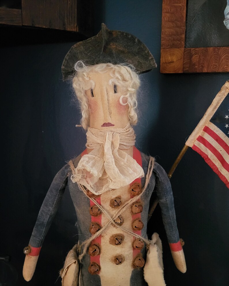 Primitive Farmhouse Americana Patriotic Folk Art George - Etsy