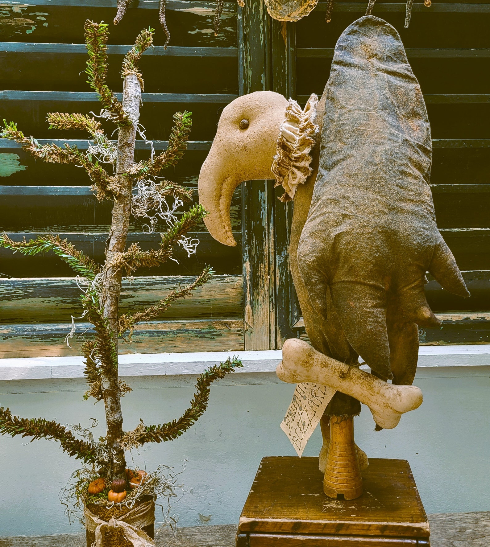Primitive Halloween Spooky Vulture Buzzard Make Do - Etsy