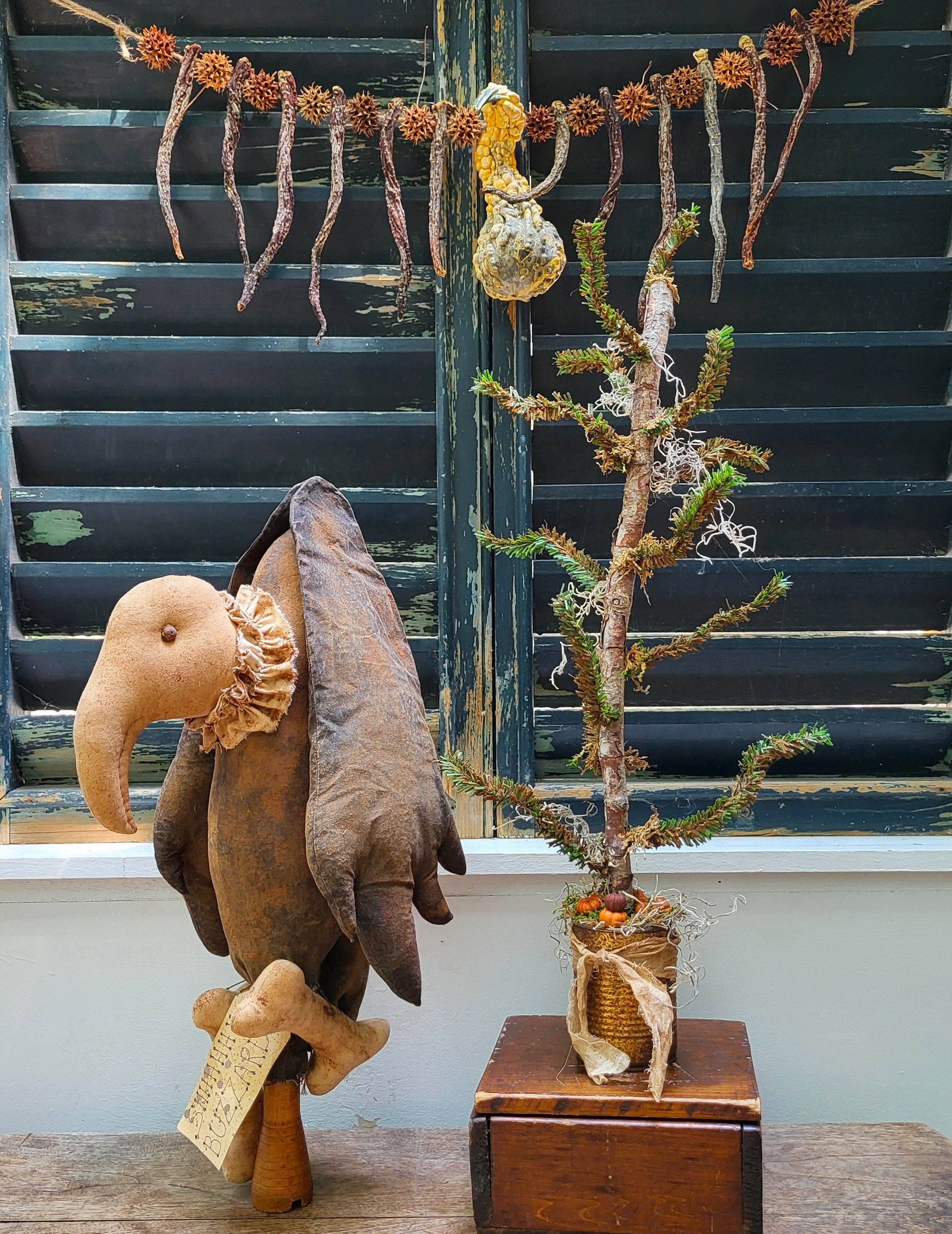 Primitive Halloween Autumn Fall Spooky Tree - Etsy