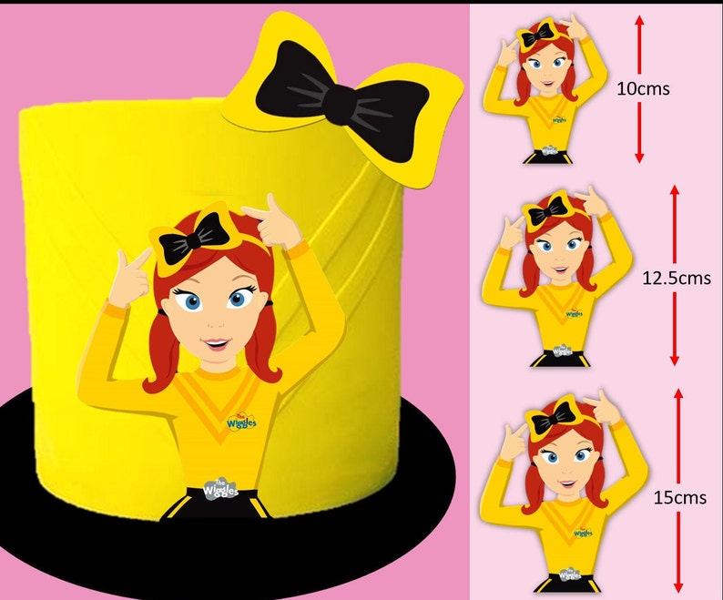 Emma Wiggles and Bow Printable Digital Download Cake Topper | Etsy