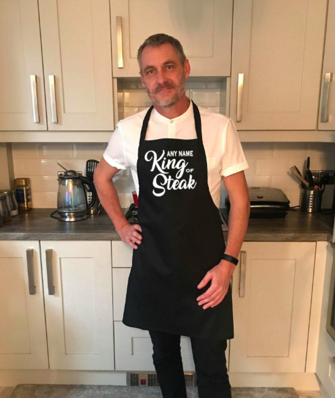 Personalised King of Steak Apron, Personalised Apron, Gift for Steak ...