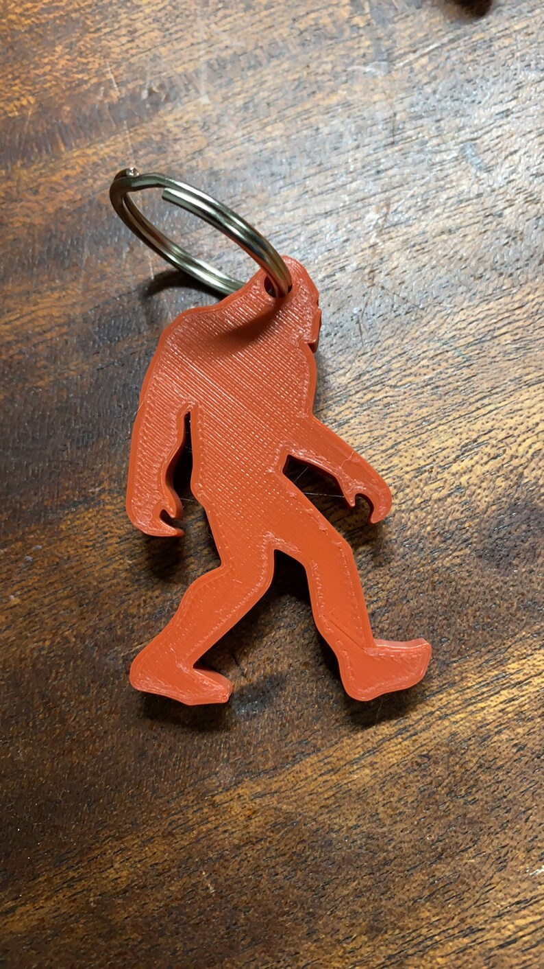 Bigfoot Sasquatch Keychain (3D Printed) - Etsy