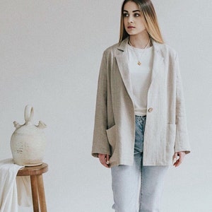 Linen Blazer RUSTIC Made to Last Beyond the Season Both for Elegance ...