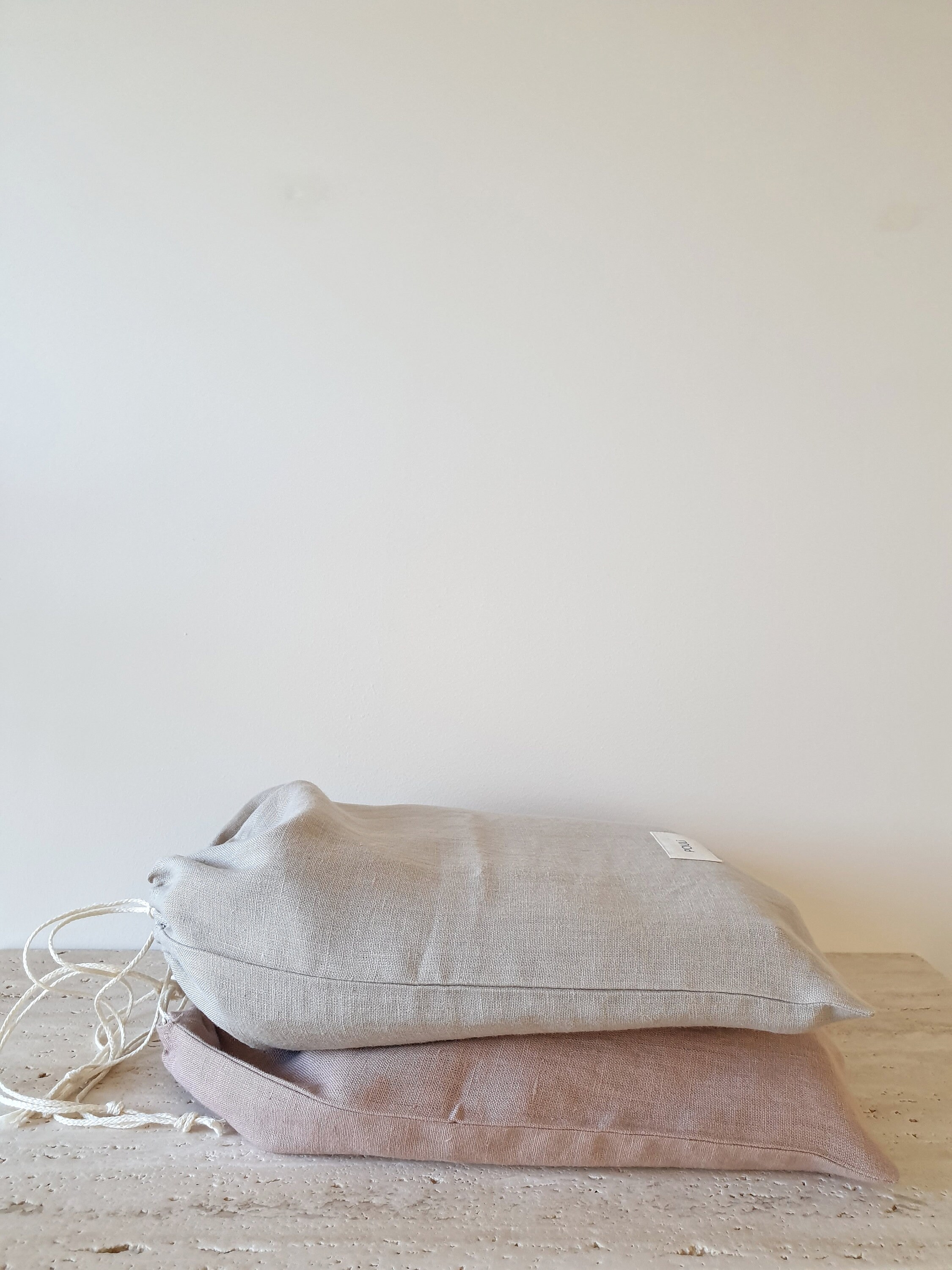 Set of 3 Linen Pouch bags Garment bags Eco storage bags | Etsy