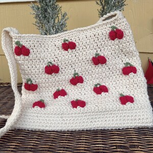 Crochet Cherry Bag Colorful Handmade Crocheted Bag - Etsy