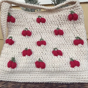 Crochet Cherry Bag Colorful Handmade Crocheted Bag - Etsy