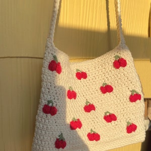 Crochet Cherry Bag Colorful Handmade Crocheted Bag - Etsy