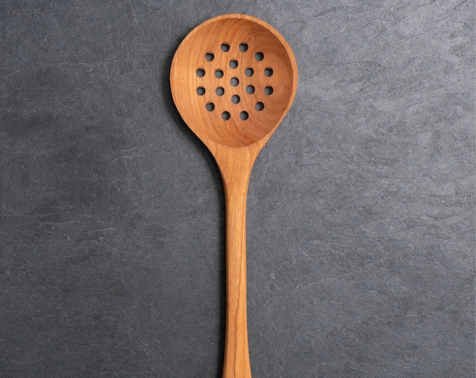 Handmade Wooden Strainer Spoon and Skimmer - Etsy