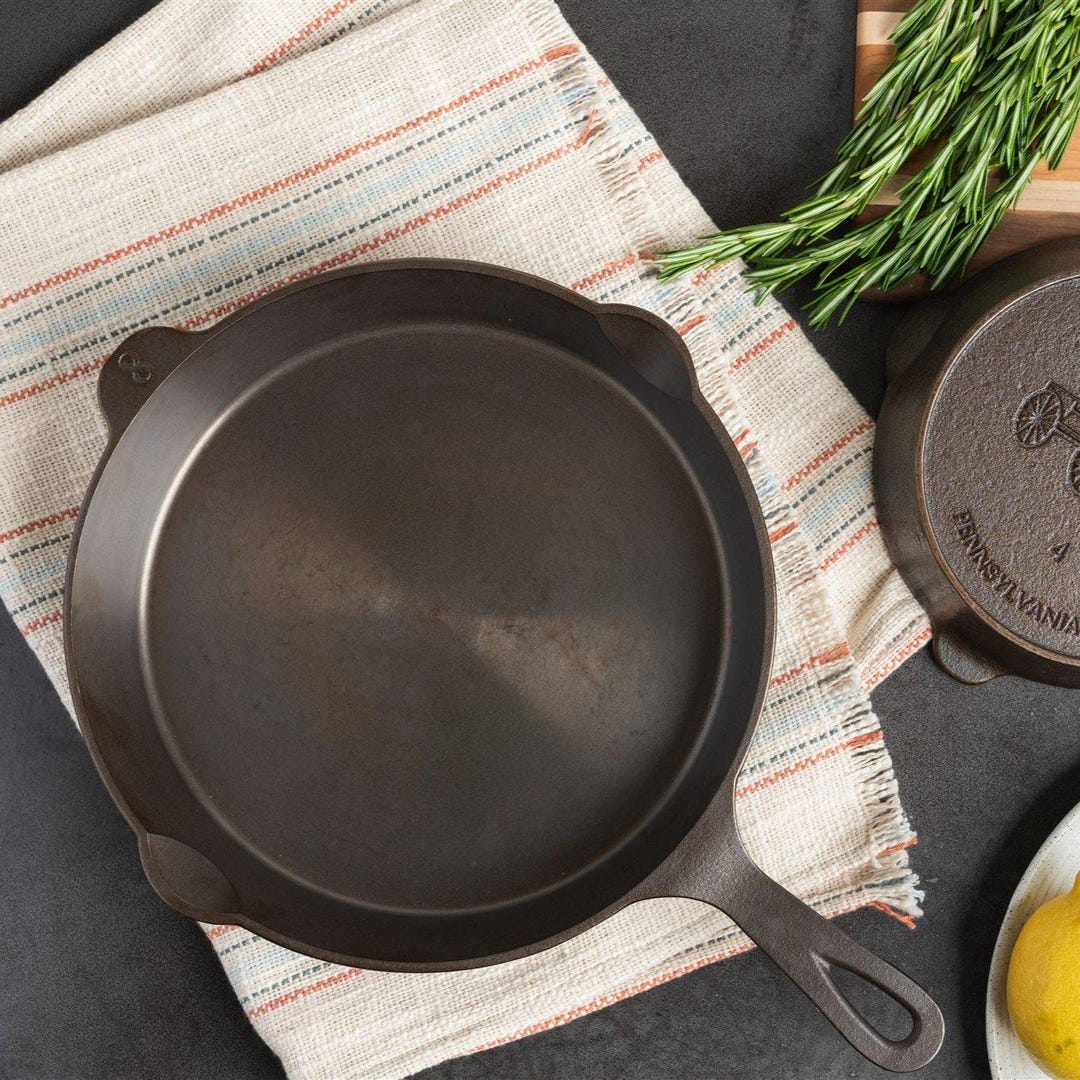 No. 8 Lancaster Cast Iron Skillet - 10.5” Smooth, Lightweight Pan Made ...