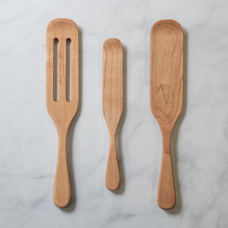 Wooden Spurtle Set of 3 - Etsy