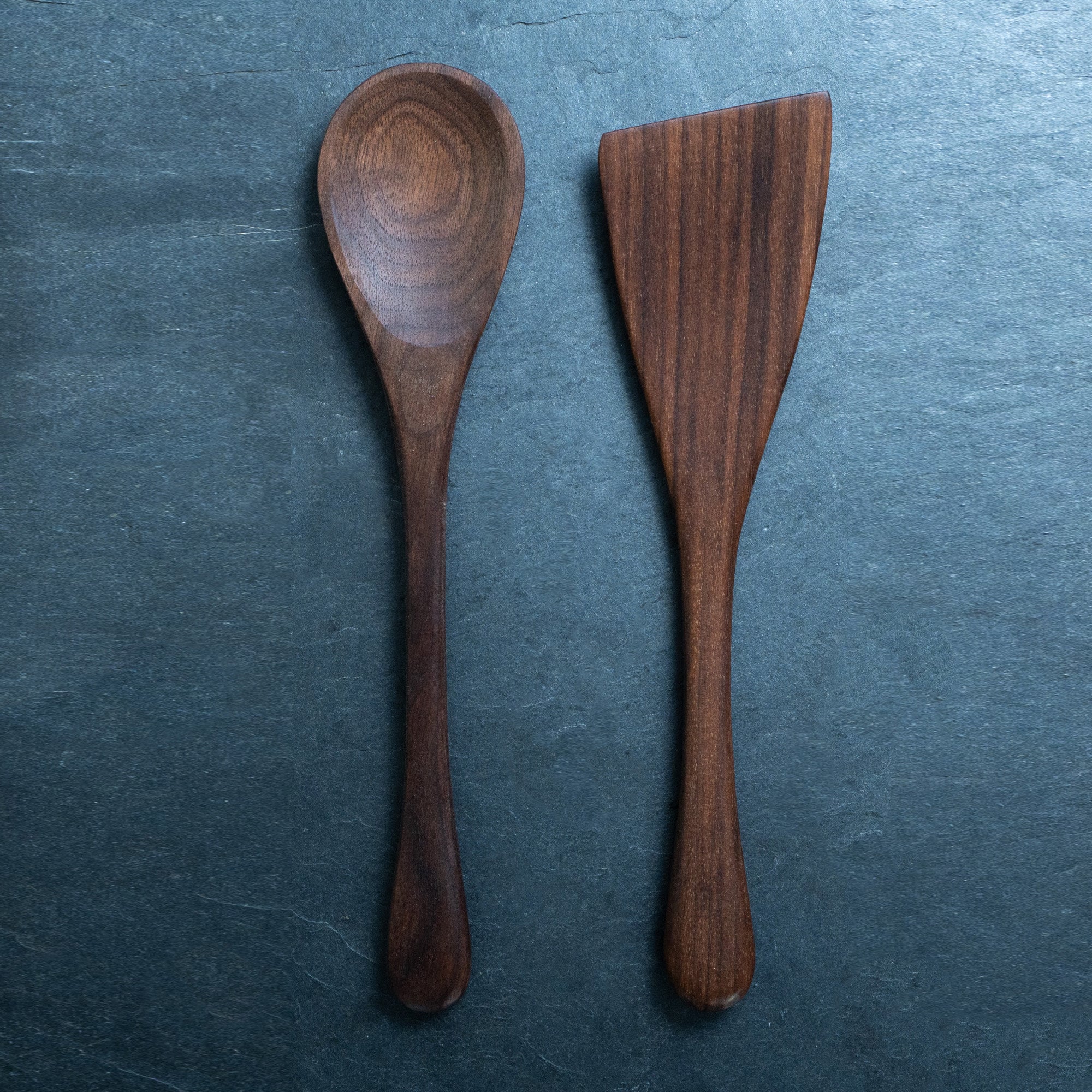 Handmade Kitchen Utensil Set - 12” Wooden Spoon and Spatula - Made in ...