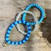 Cute Blue Ocean Clay Bead Bracelet Set! - Etsy