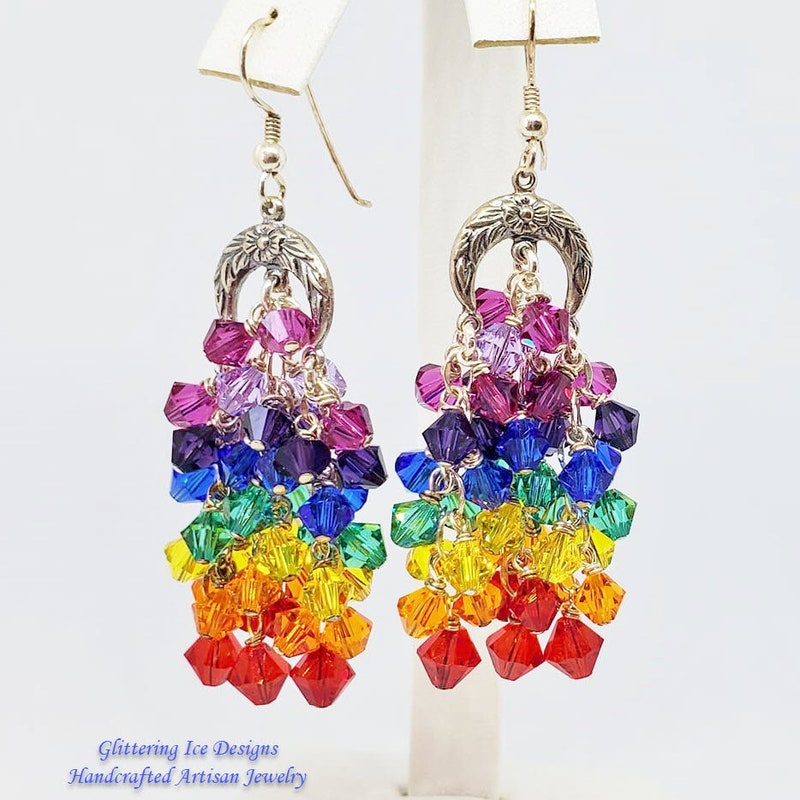 Crystal Earrings - Etsy