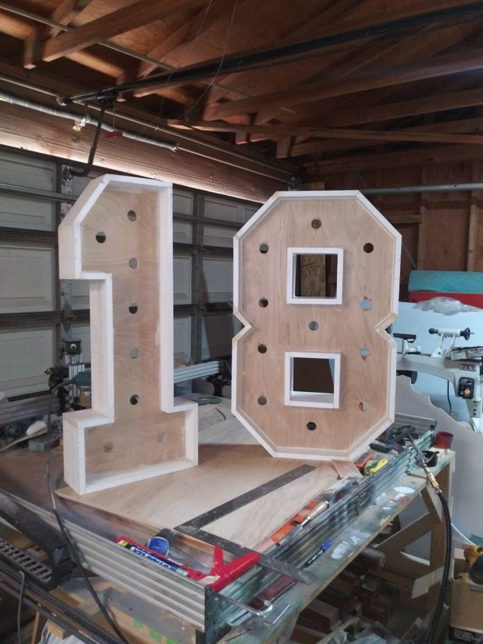 Large Numbers Letters & Sym Birthday Numbersmarquee Letters | Etsy