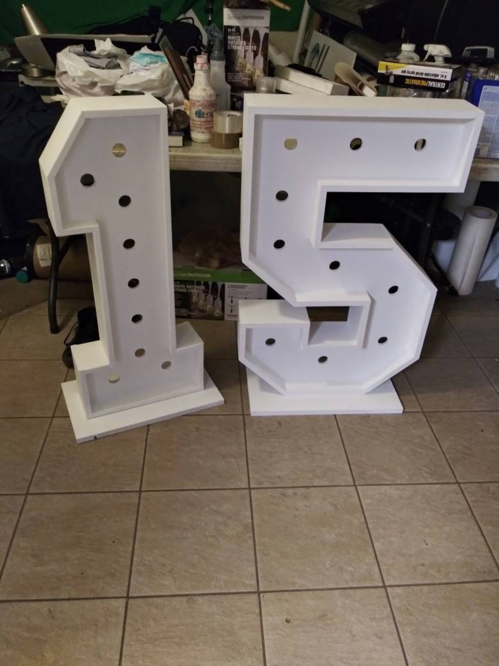 Large Numbers Letters & Sym Birthday Numbersmarquee Letters | Etsy