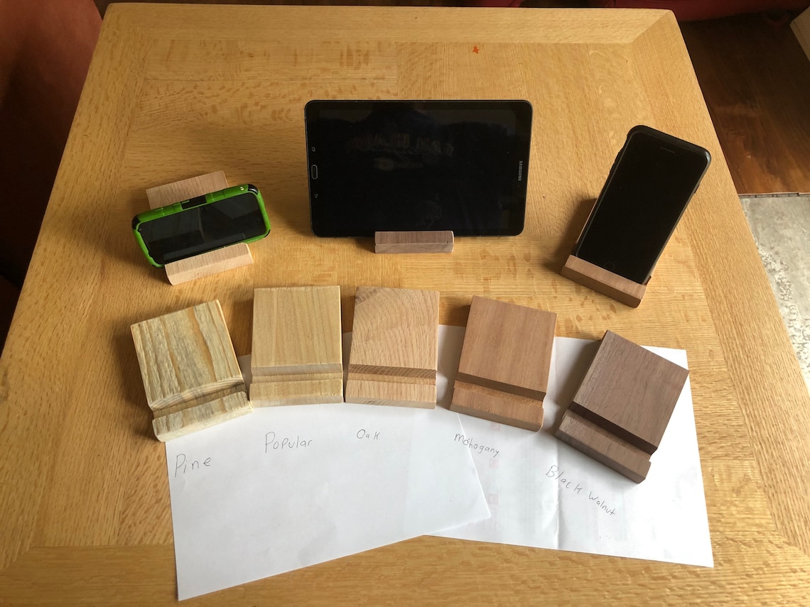 Custom Hand Crafted Wood Tablet or Phone Stand. - Etsy