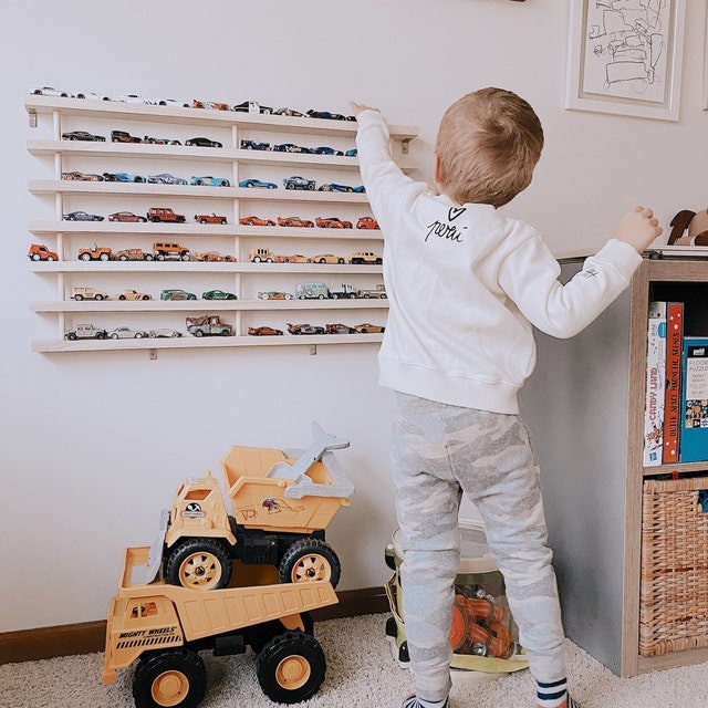 Hand Crafted Toy Car Shelf Compatible With Hot Wheels and Match Box ...