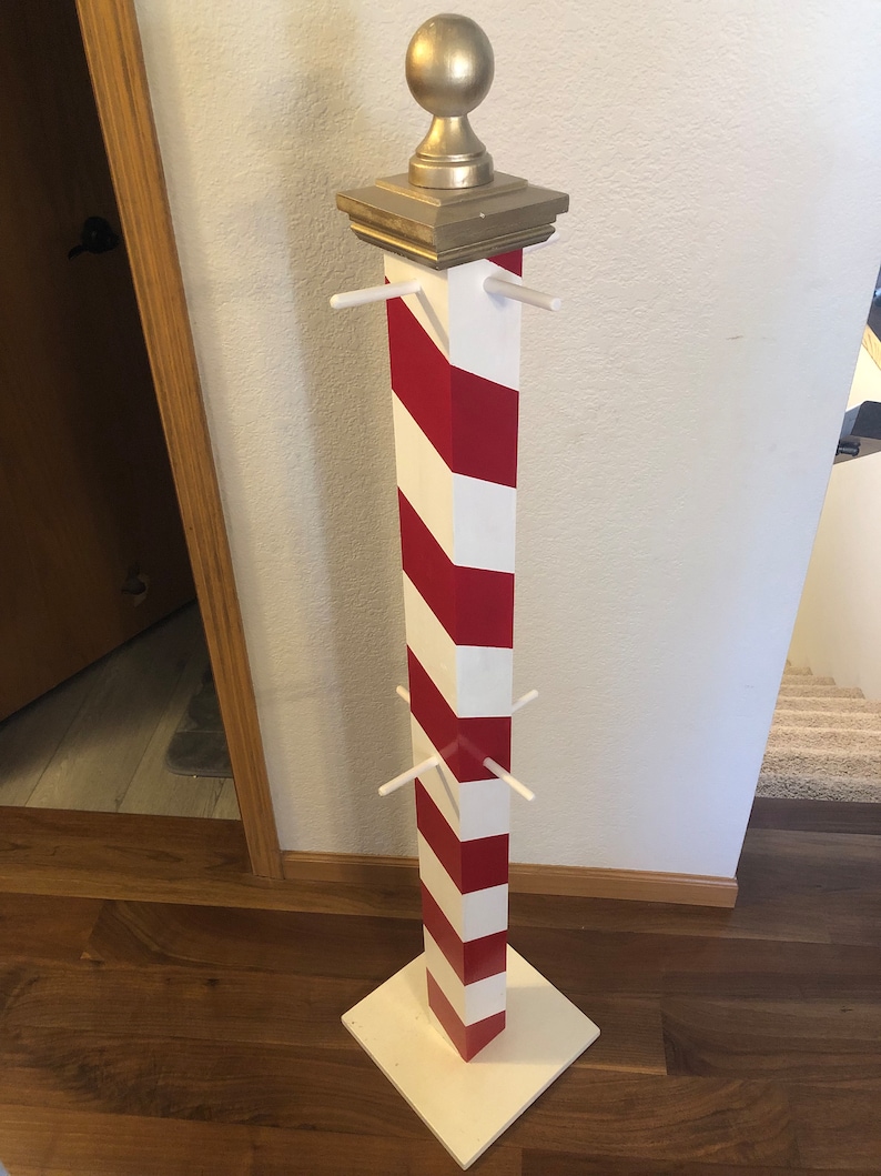 Candy Cane Stocking Hanger Post - Etsy