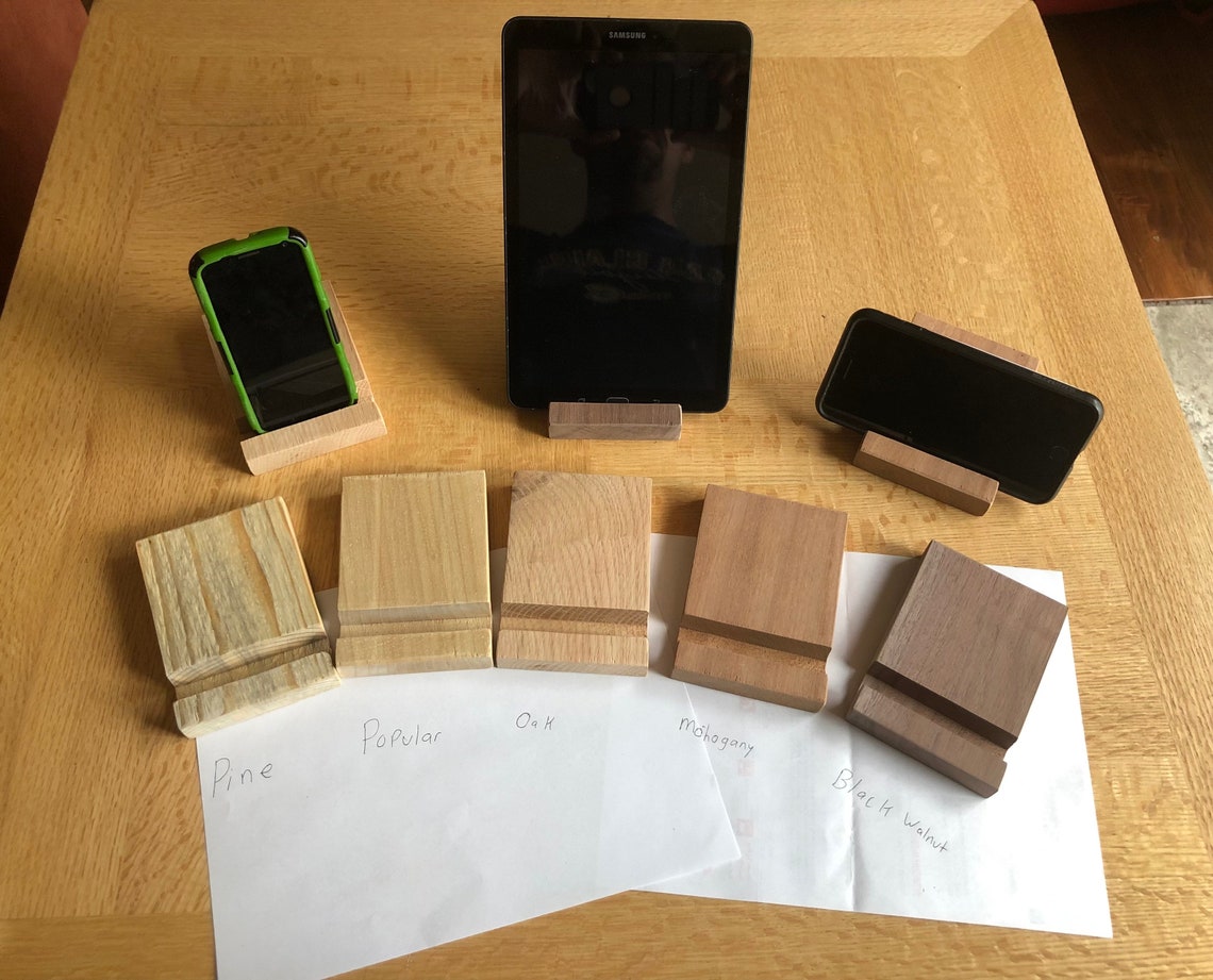 Custom Hand Crafted Wood Tablet or Phone Stand. - Etsy