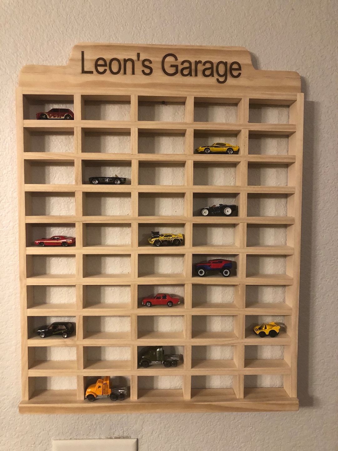 Personalized Wall Display Compatible With Hot Wheels Toy Cars - Etsy