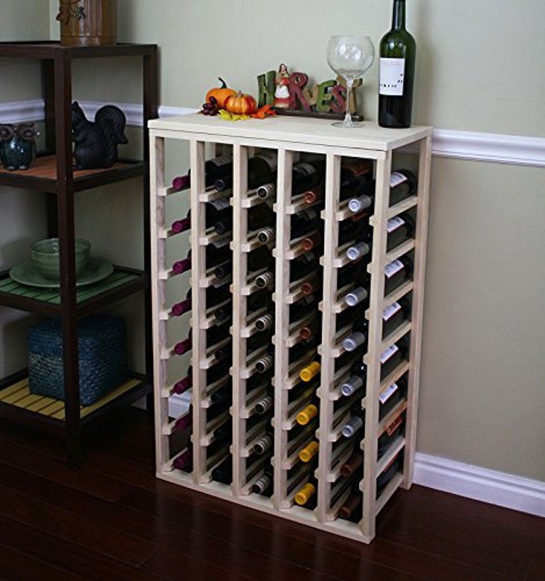 Creekside 40 Bottle Table Top Wood Wine Rack - Etsy