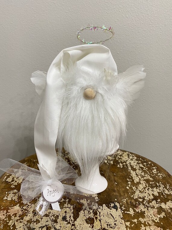 Angel Gnome/gnome/angel Decor/remembrance Gnome/angel | Etsy