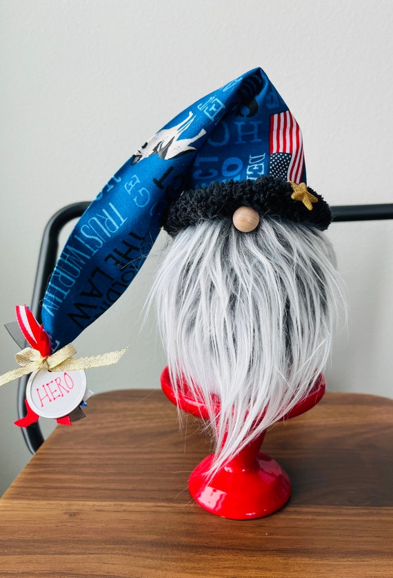Police Officer Gnome/police Decor/gnomes/hero/honor Protect - Etsy