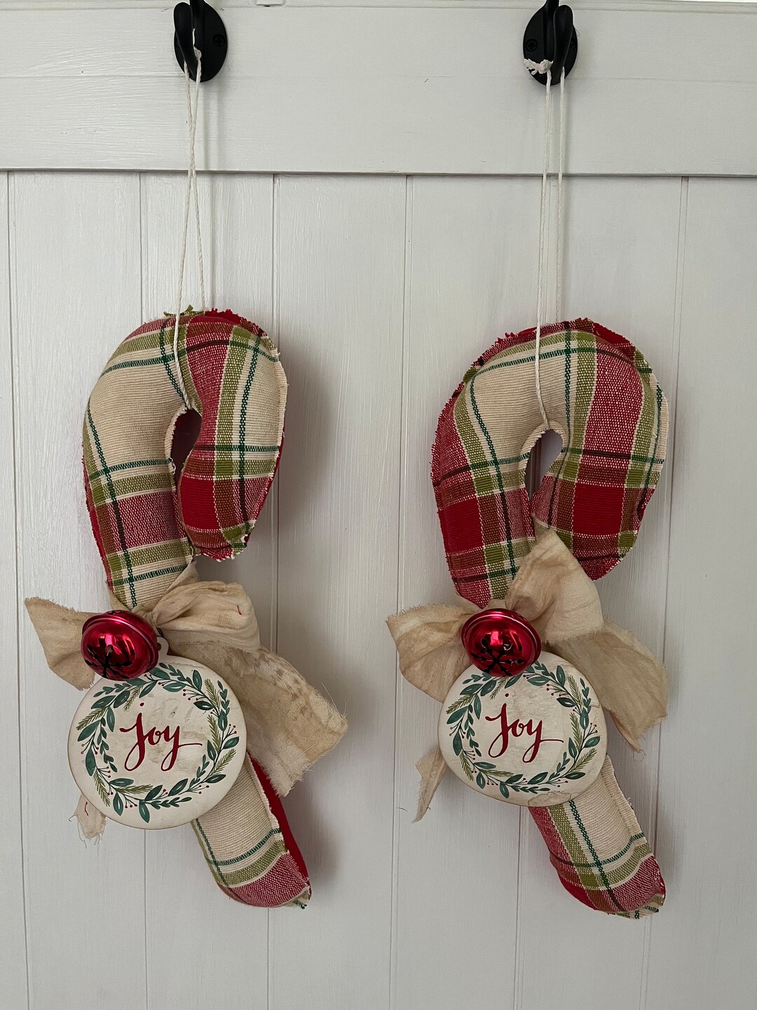 Jumbo Candy Cane Plushie/prim Candy Cane/peg Rail Decor/peg Rail Candy ...
