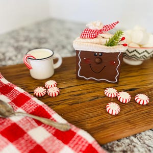 Gingerbread Man Wooden Block/gingerbread Decor/christmas/tiered Tray ...
