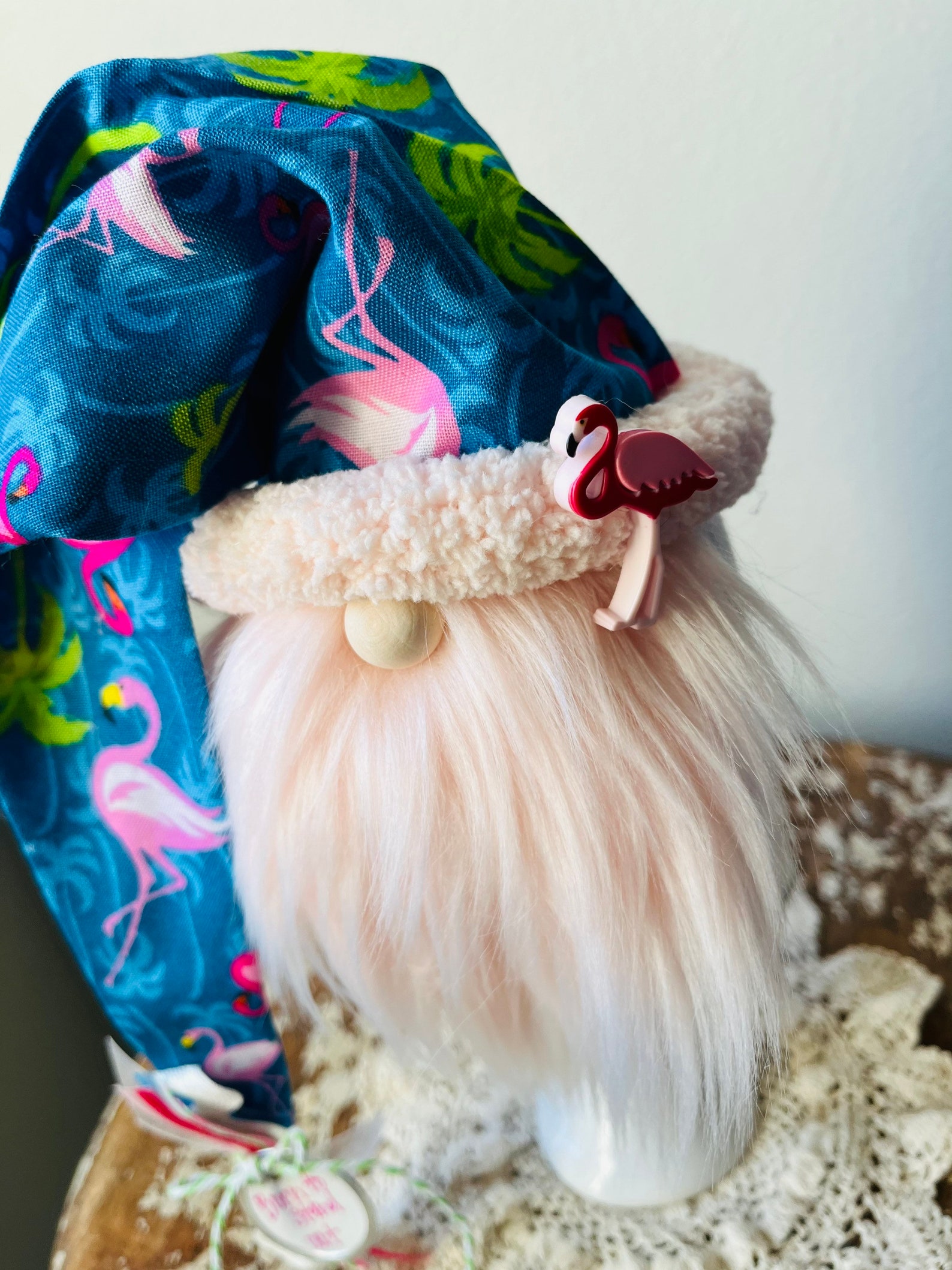Flamingo Gnome/gnomes/gnome Decor/flamingo - Etsy