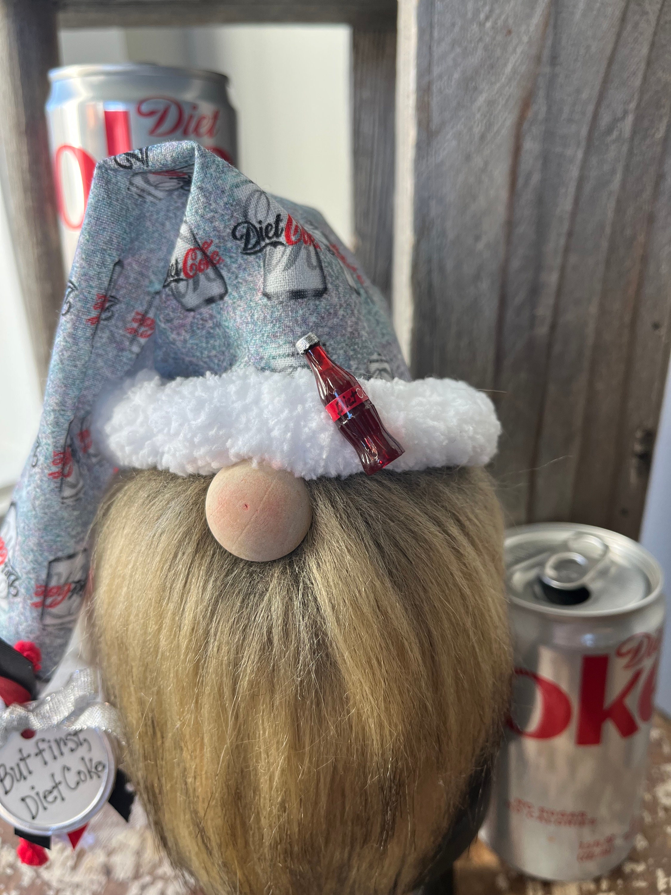 Coca Cola Gnome/coke/cola Decor/tiered Tray Decor/coke Lover/but First ...