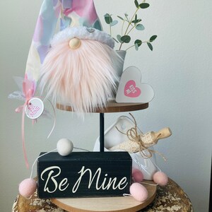 Valentine Gnome/pink Gnome/red Gnome/heart Decor/valentine Tiered Tray ...