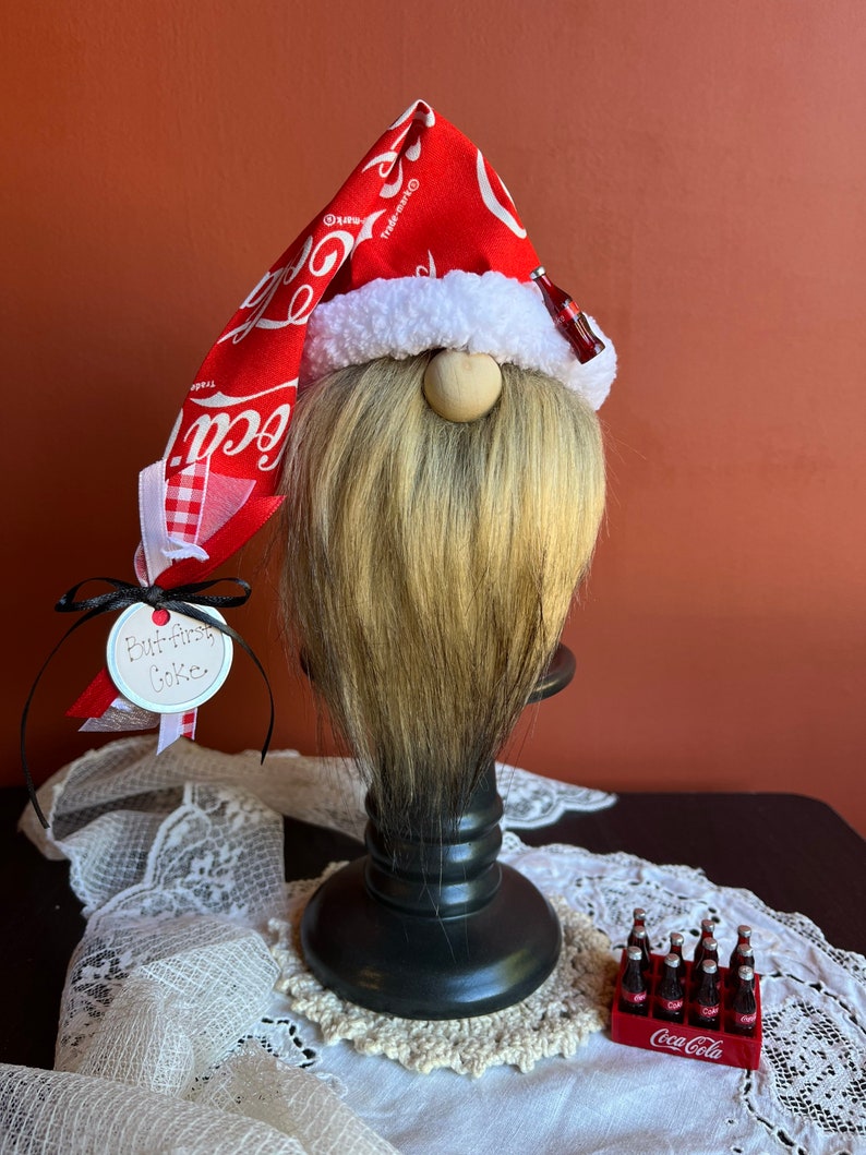 Coca Cola Gnome/coke/cola Decor/tiered Tray Decor/coke Lover/but First ...