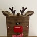 Rudolph Wooden Block/rudolph Decor/christmas/tiered Tray Decor/rudolph ...
