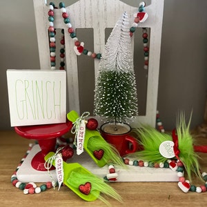Grinch Mini Scoop/mini Scoop/bowl Filler/tiered Tray Decor/grinch Decor ...