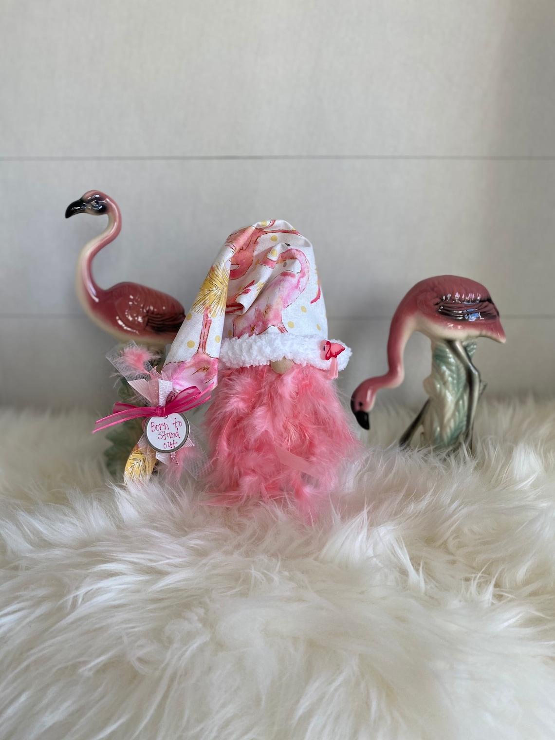 Flamingo Gnome/Gnomes/Gnome Decor/Flamingo Decor | Etsy