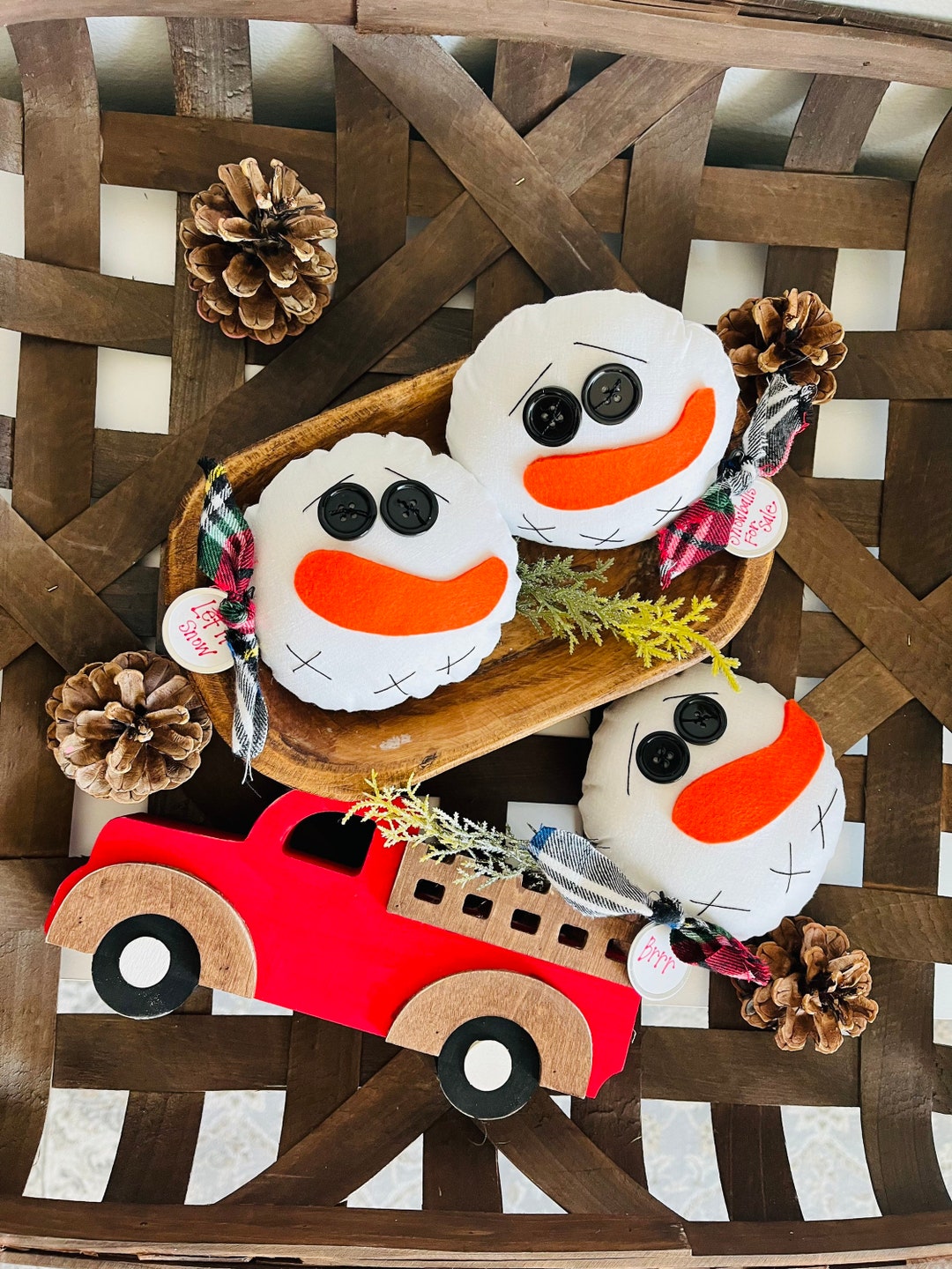Snowman Plushie/snowball Plushie/let It Snow/brrr/snowballs for Sale ...
