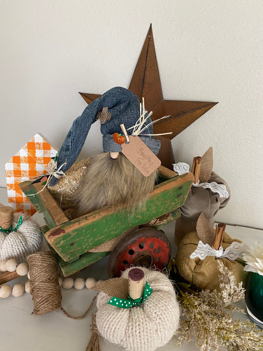 Pumpkin Gnome/gnomes/pumpkin Decor/fall Decor/harvest Gnome/harvest ...