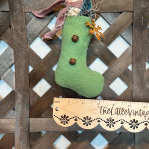 Vintage Wool Stocking/stocking Door Hanger/peg Rail Decor/christmas ...