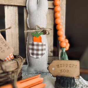 Linen Easter Bunny Plushie/bunny Tuck/bunny Ornie/bunny Bowl Filler ...