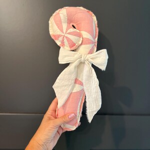 Antique Quilt Jumbo Candy Cane Plushie/prim Candy Cane/peg Rail Decor ...