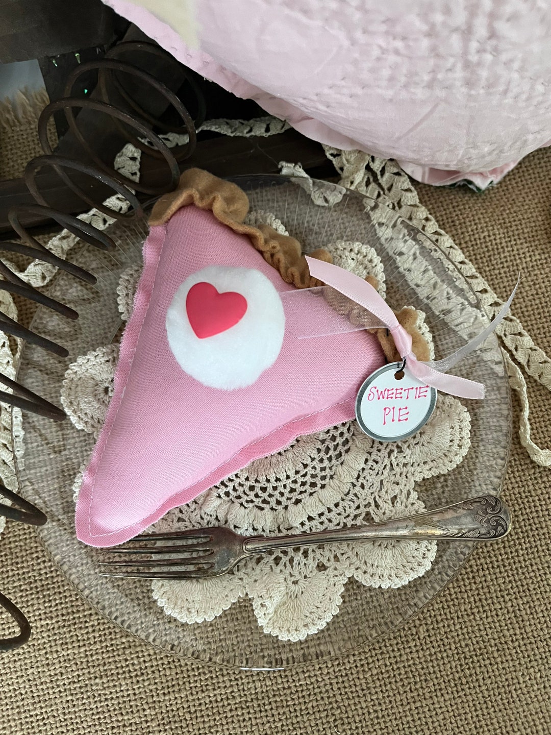 Sweetie Pie/valentine Pie Slice/fake and Bake/faux Pie Slice/valentine ...