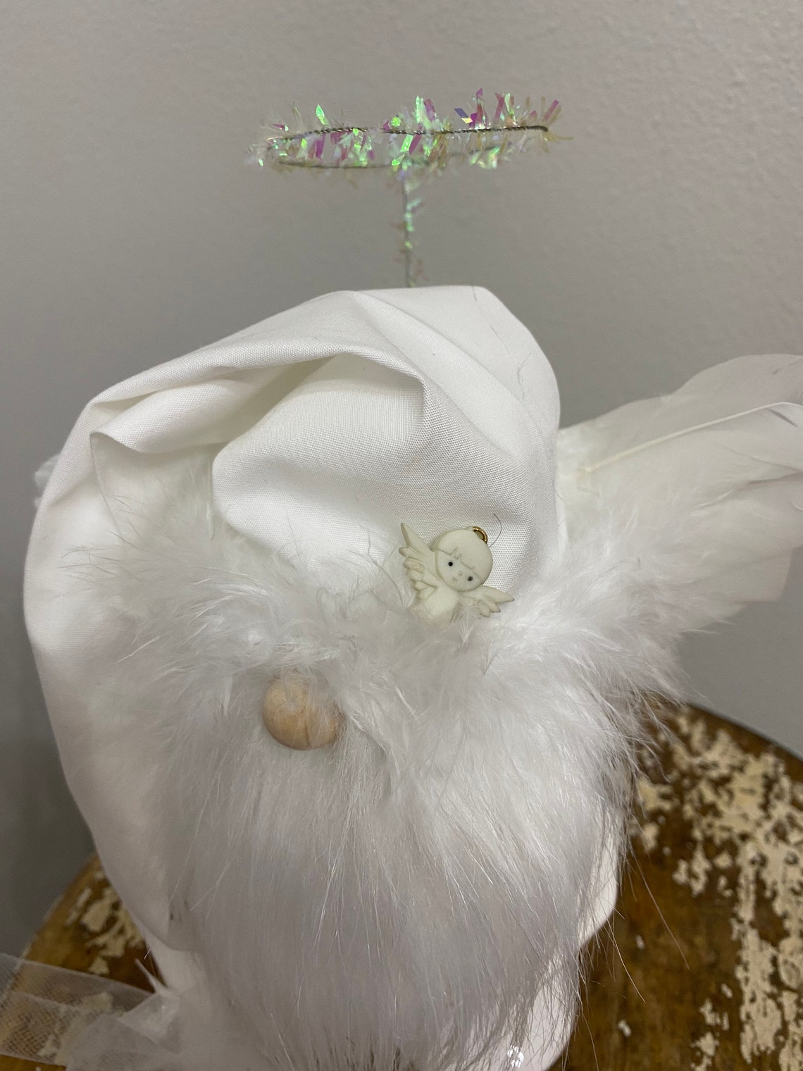 Angel Gnome/gnome/angel Decor/remembrance Gnome/angel | Etsy