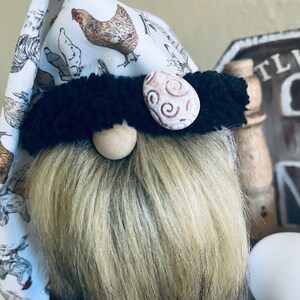 Chicken Gnome/chicken Decor/farmhouse Decor/tiered Tray/gnomes/hen ...