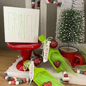 Grinch Mini Scoop/mini Scoop/bowl Filler/tiered Tray Decor/grinch Decor ...