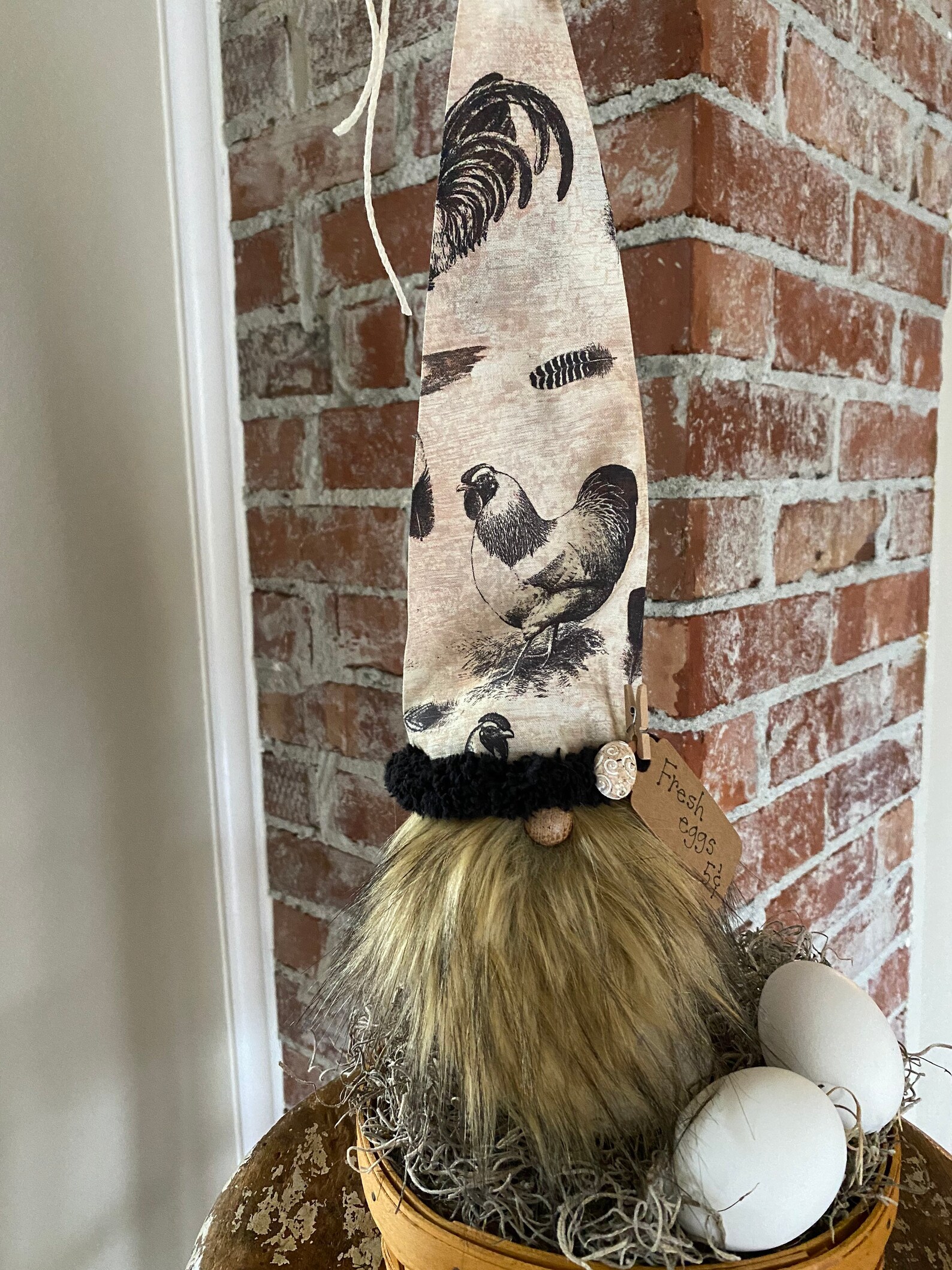 Chicken Gnome/chicken Decor/farmhouse Decor/tiered | Etsy