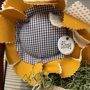 Sunflower Burlap Door Hanger/sunflower Bag/sunflowers/sunflower Pouch ...